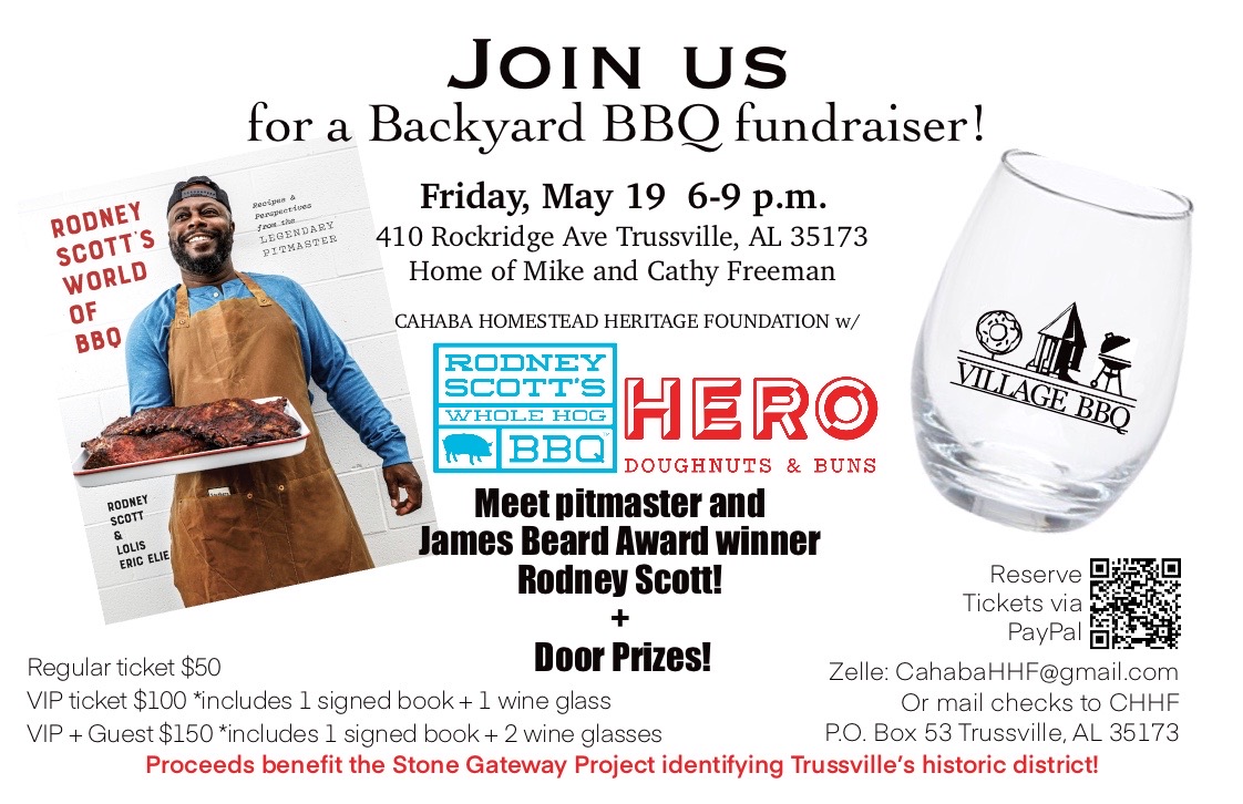 Backyard BBQ Fundraiser – Cahaba Homestead Heritage Foundation, Inc.